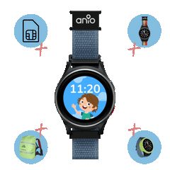 Anio 6 Kinder Smartwatch mit SIM-Karte